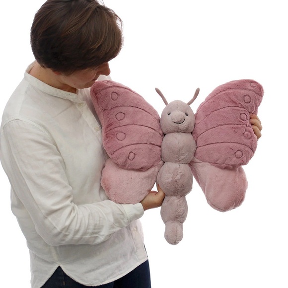 Jellycat | Toys | Nwt Jellycat Pink Huge Beatrice Butterfly Plush Toy ...